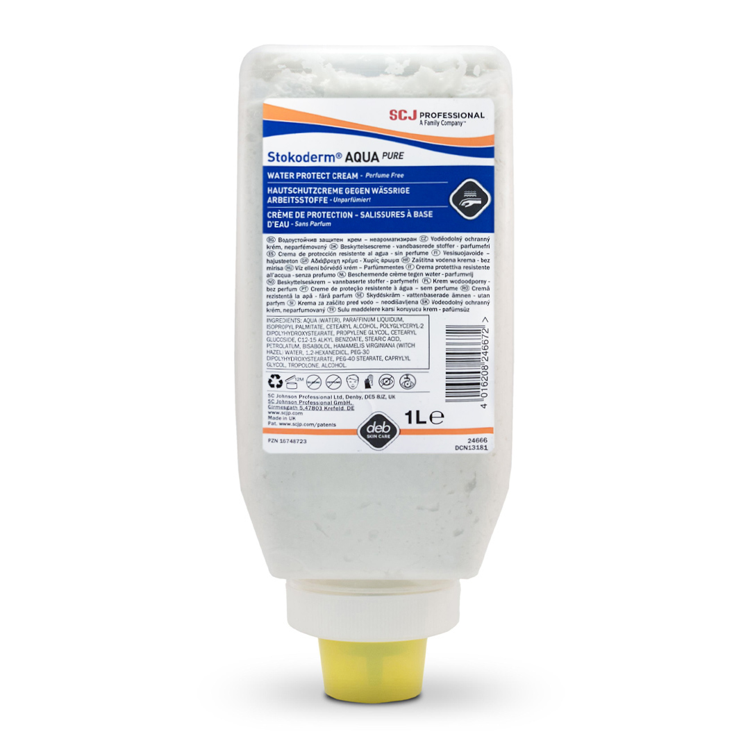 KREMA za roke, zaščitna, STOKODERM aqua PURE, v kartuši, 1 L, SCJ3 ...