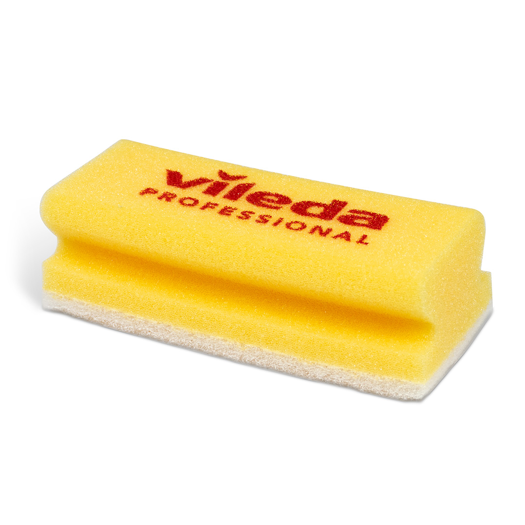 GOBICA čistilna, srednja, Vileda Non-Scratch, rumena, z belo kopreno ...