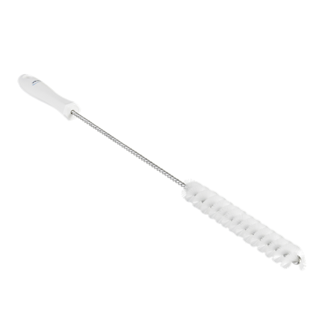 Ročna krtača za čiščenje cevi, premer 20 mm, bela, SREDNJE TRDA, HACCP ...