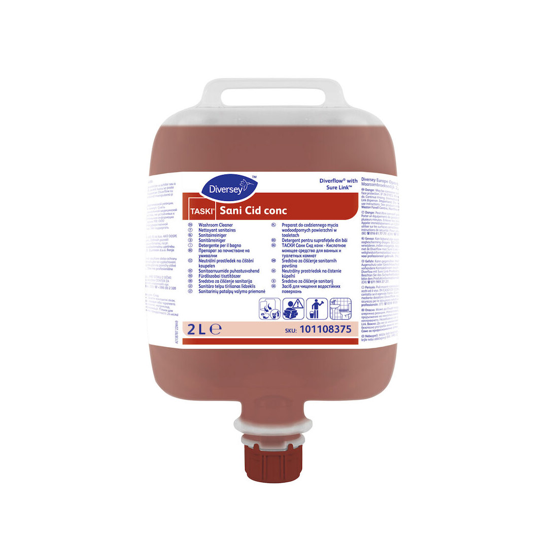 Čistilo za vsakodnevno čiščenje sanitarij TASKI Sani Cid conc, za ...